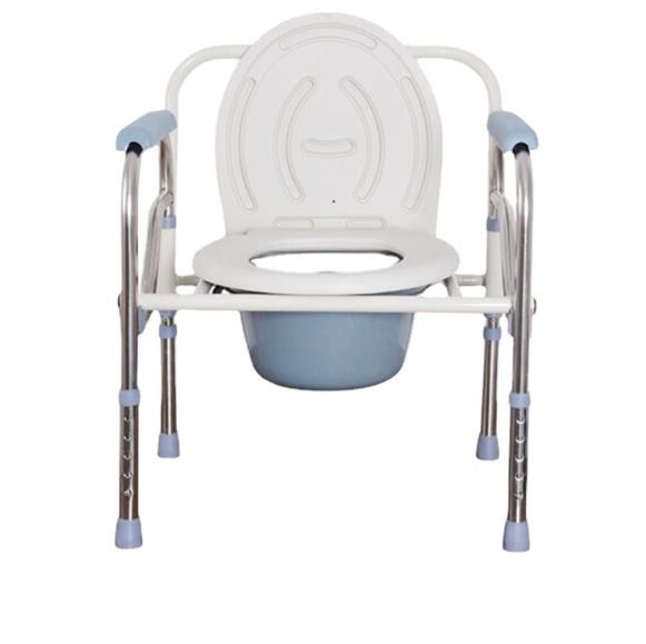 Folding Plastic Commode Chair with Toilet Seat Commode Chair with ...